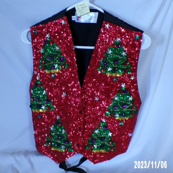 J.C. BRAND | Jackets & Coats | Vintage Handmade Red And Green Beaded ...